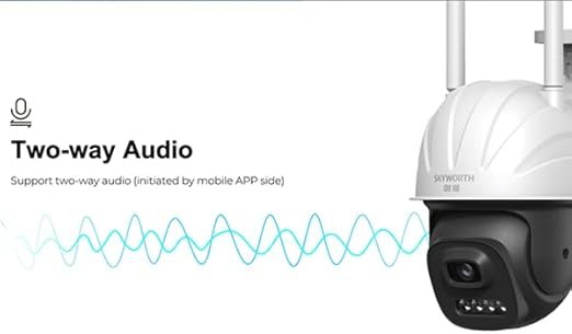 كاميرا مراقبة واي فاي خارجية سكاي ورث LC2103 - ذكية بدقة 4 ميجا، رؤية ...